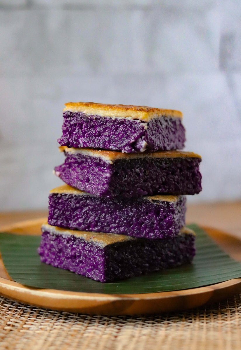 Ube Biko Yema (Filipino Sweet Rice Cake with Ube/Purple Yam) – Mangan ...